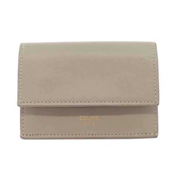 Celine | Accessories | Celine Trifold Wallet Bifold Leather Womens ...